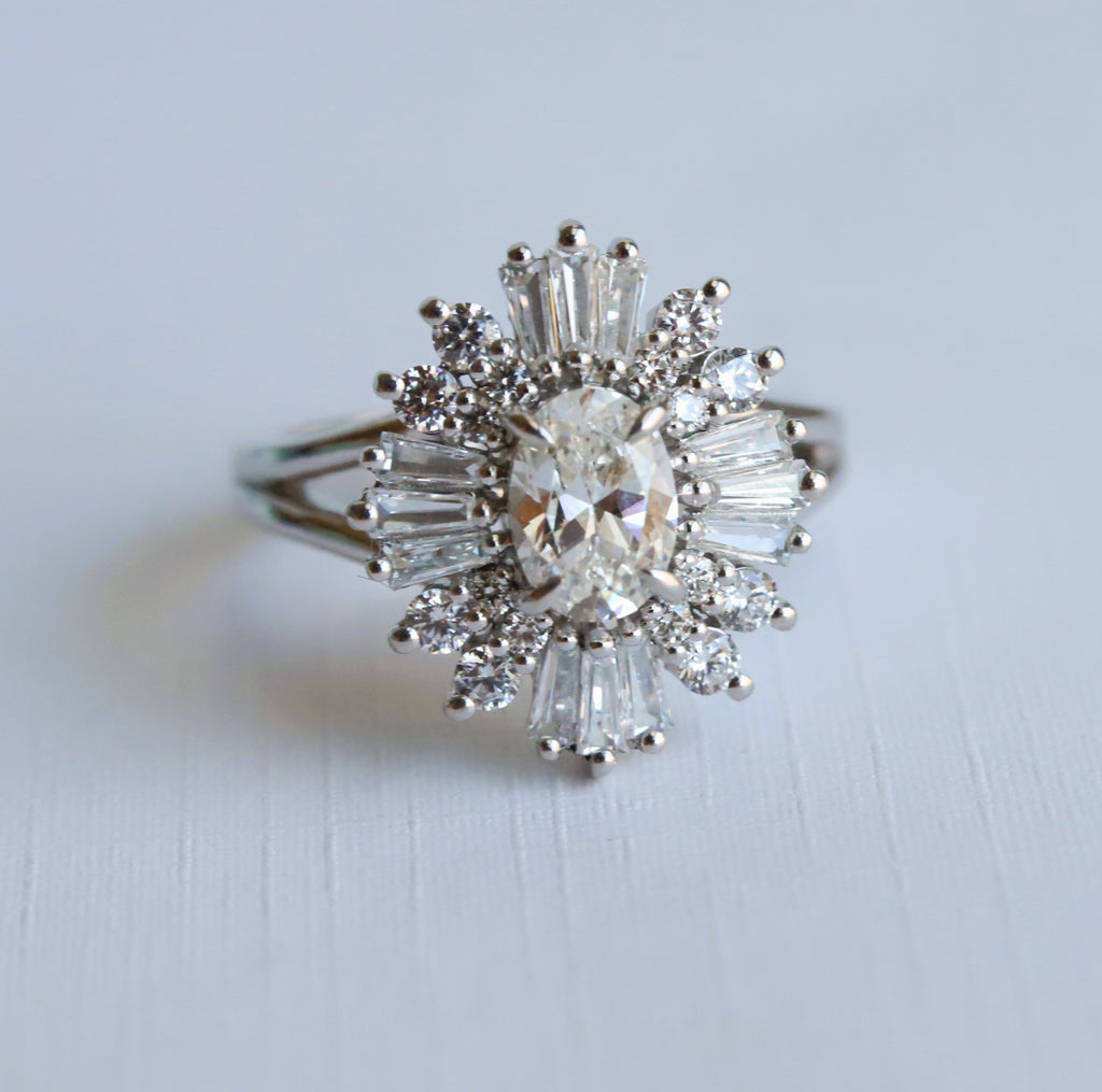 Victoria | Oval Lab-Grown Diamond Split Shank Halo Ring – Emi Conner ...